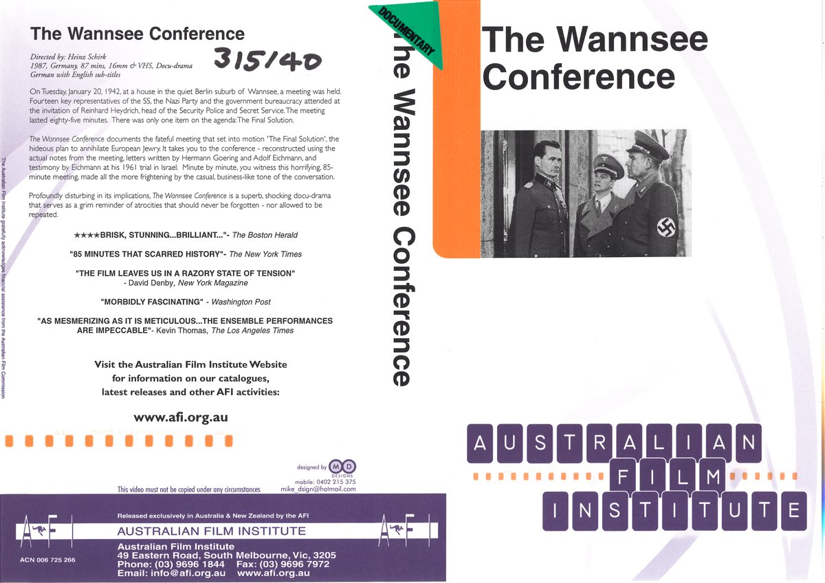 The Wannsee Conference | Heinz Schirk | 1984 | ACMI collection | ACMI ...