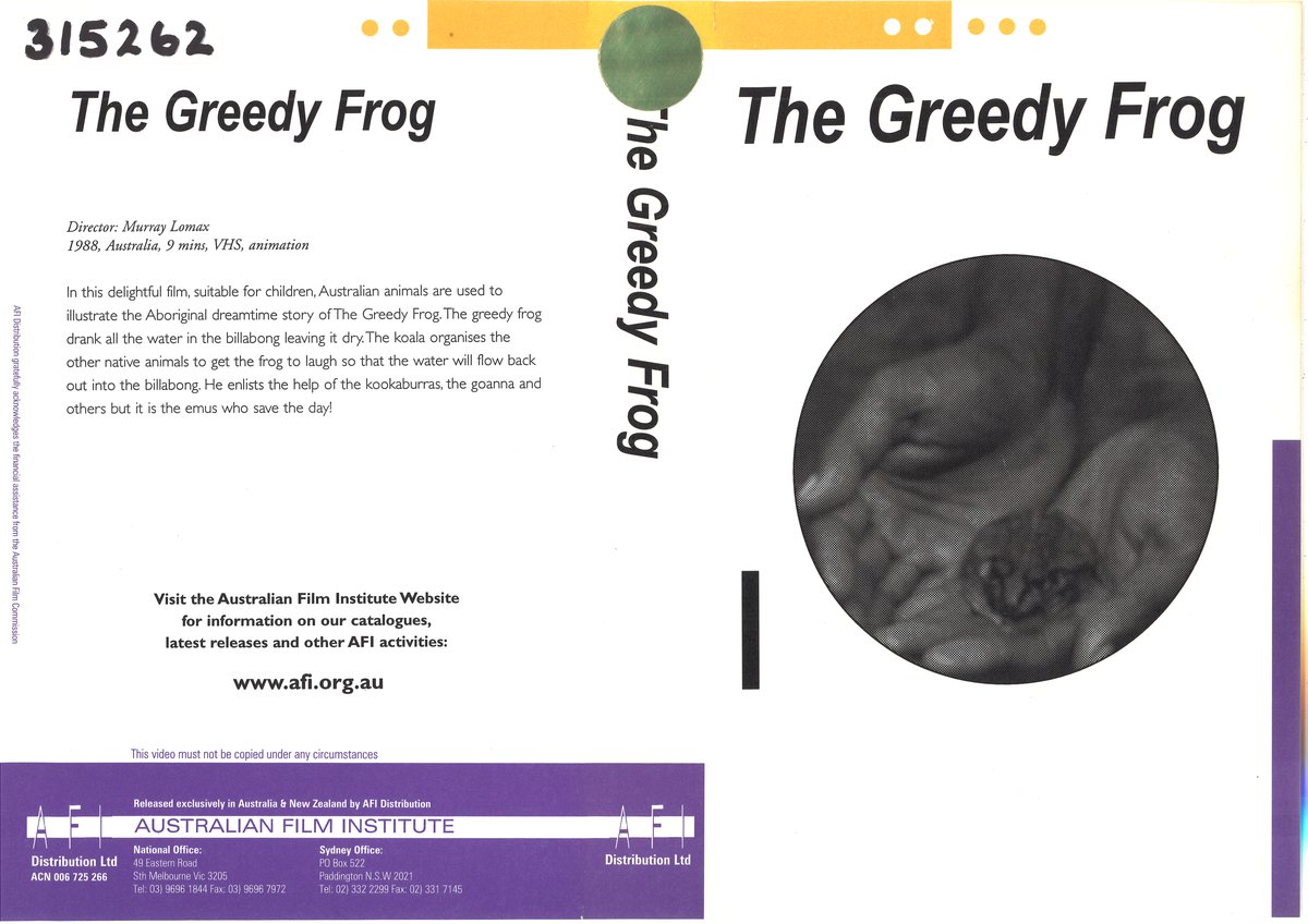 The Greedy frog | Murray Lomax | 1988 | ACMI collection | ACMI: Your ...