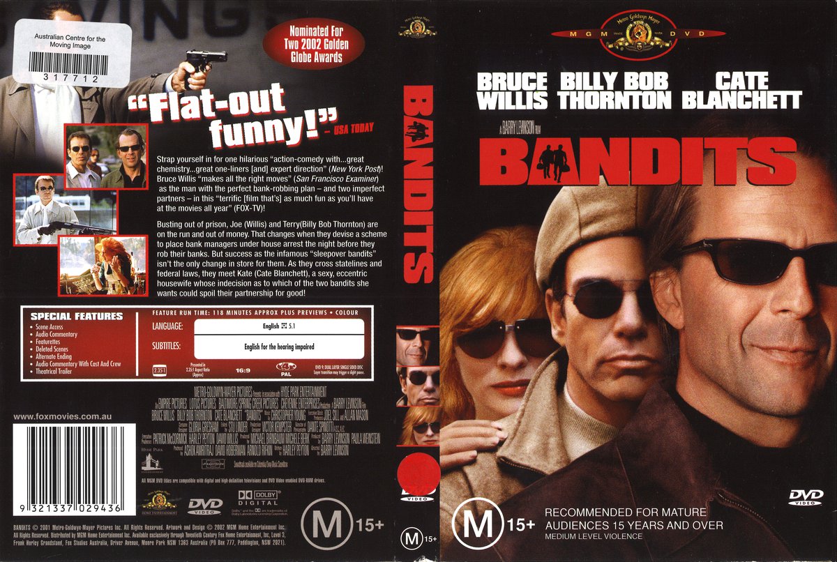 Bandits [DVD] | Barry Levinson | 2001 | ACMI collection | ACMI: Your ...