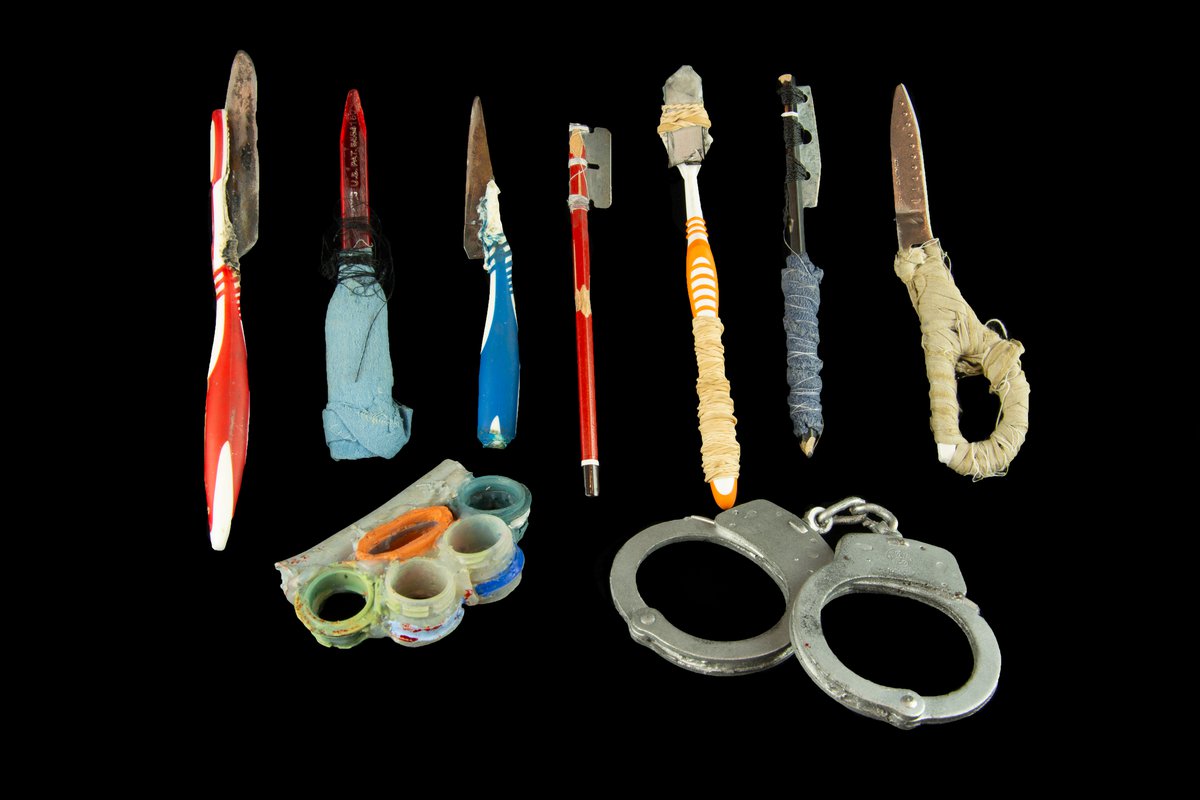 Prop shivs, cuffs and knuckle duster | ACMI collection | ACMI: Your ...