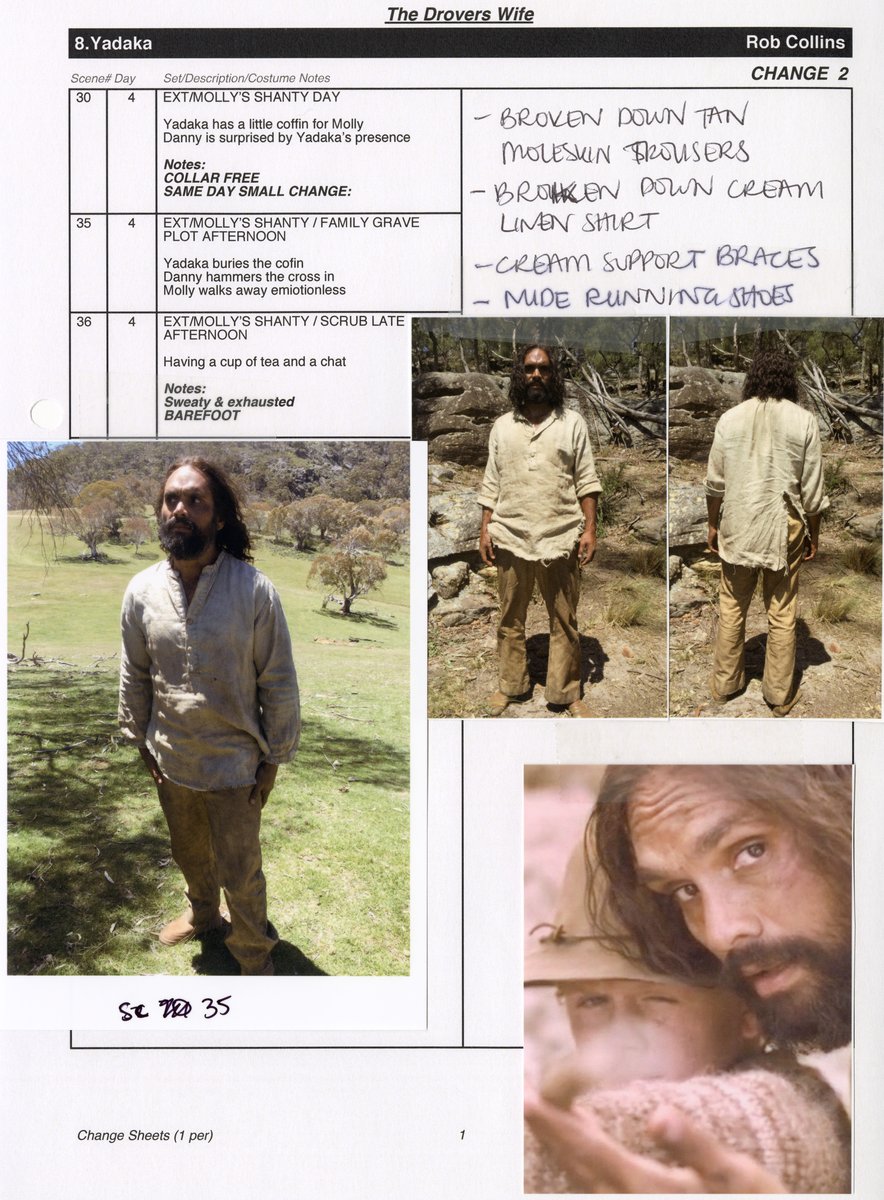 GRAPHIC: The Drover's Wife (2021): Yadaka (Rob Collins) costume change ...
